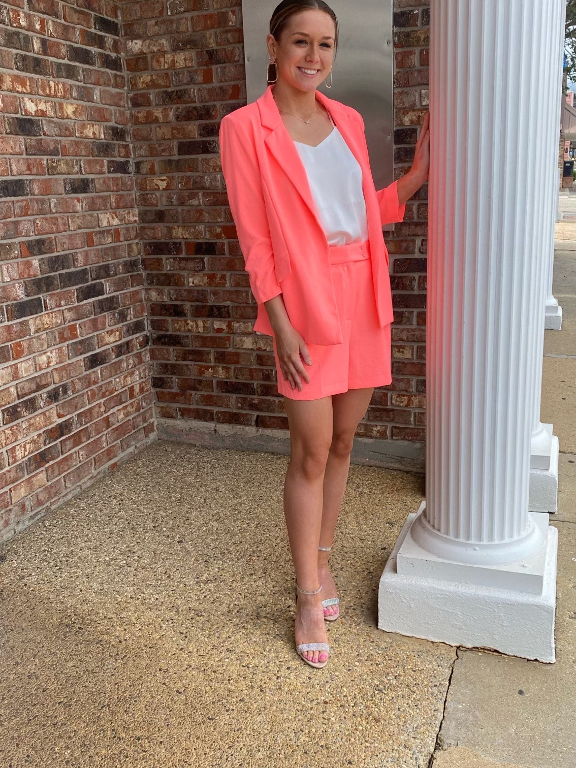 Neon Salmon Blazer | Apple’s LTD
